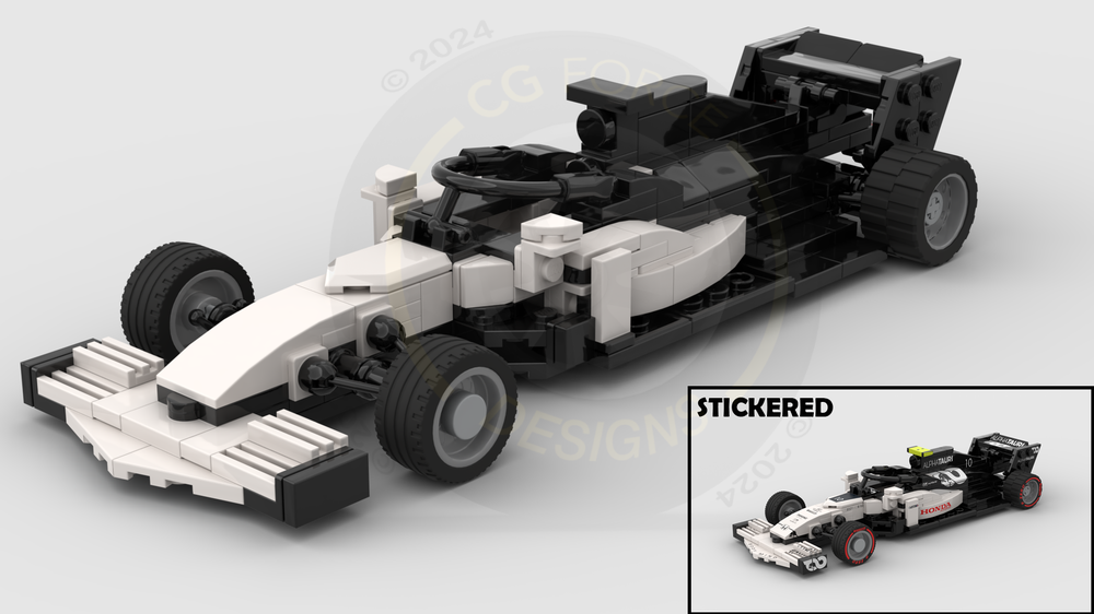 LEGO MOC F1 Alpha Tauri AT01 by CGForceDesigns | Rebrickable - Build ...