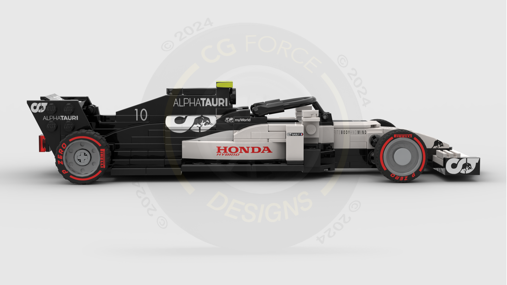 LEGO MOC F1 Alpha Tauri AT01 by CGForceDesigns | Rebrickable - Build ...