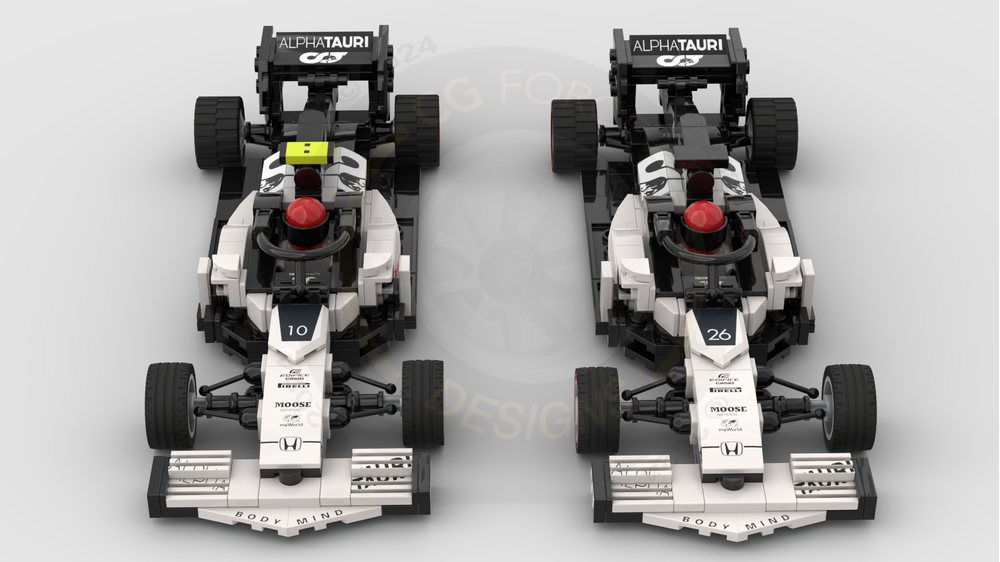LEGO MOC F1 Alpha Tauri AT01 by CGForceDesigns | Rebrickable - Build ...