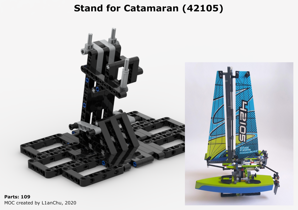 LEGO MOC Stand for Catamaran (42105) by l1anchu | Rebrickable - Build ...