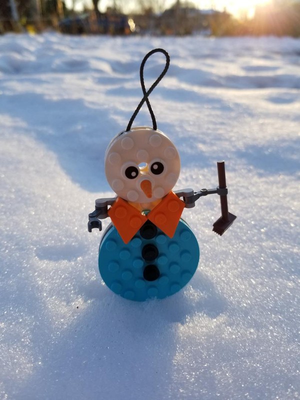 LEGO MOC snow man Christmas ornament by Chantel_builds | Rebrickable ...