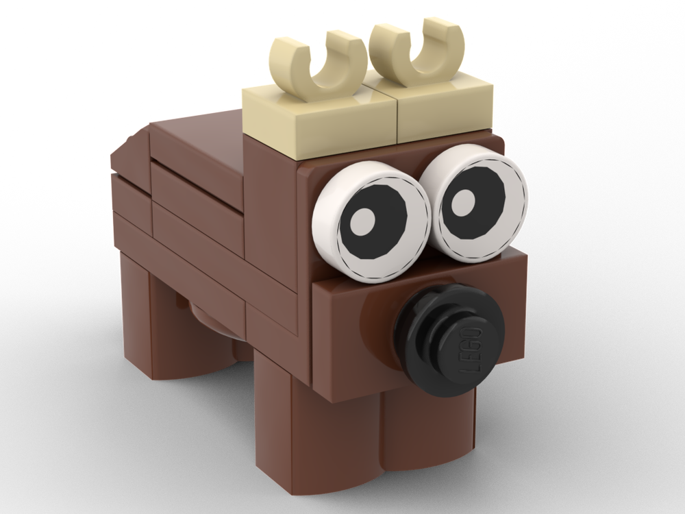 Lego Moc Reindeer By 2in1 Rebrickable Build With Lego