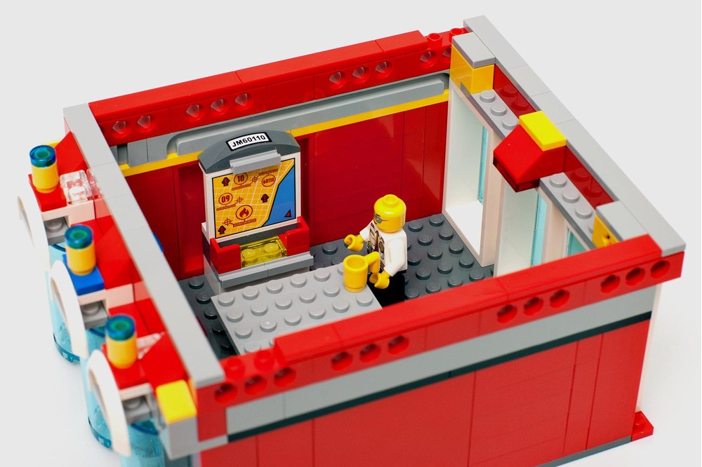 LEGO MOC Narrow Firehouse by timeremembered | Rebrickable - Build with LEGO