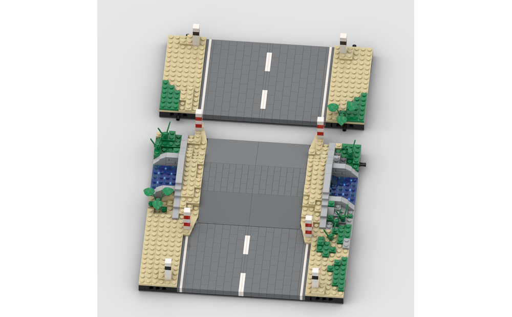 LEGO MOC road with bridge by fuchs | Rebrickable - Build with LEGO
