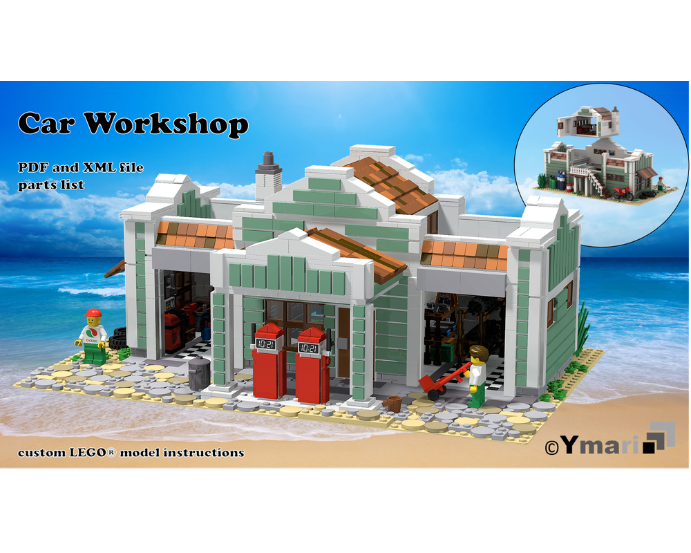 LEGO MOC Car Workshop by ymarilego | Rebrickable - Build with LEGO