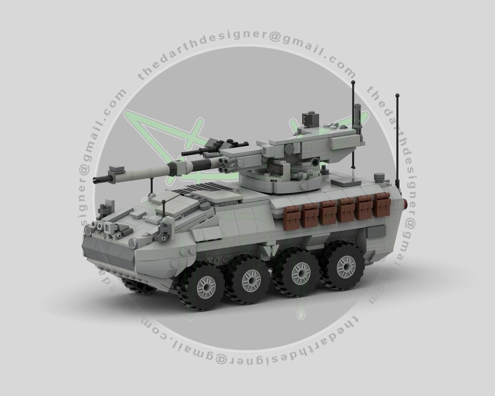 LEGO MOC M1128 Stryker MGS | Mobile Gun System | 1:34 Scale | General ...