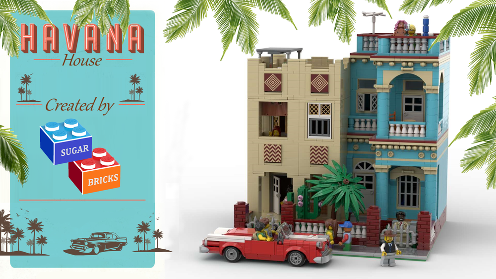 LEGO MOC Havana House by SugarBricks | Rebrickable - Build with LEGO