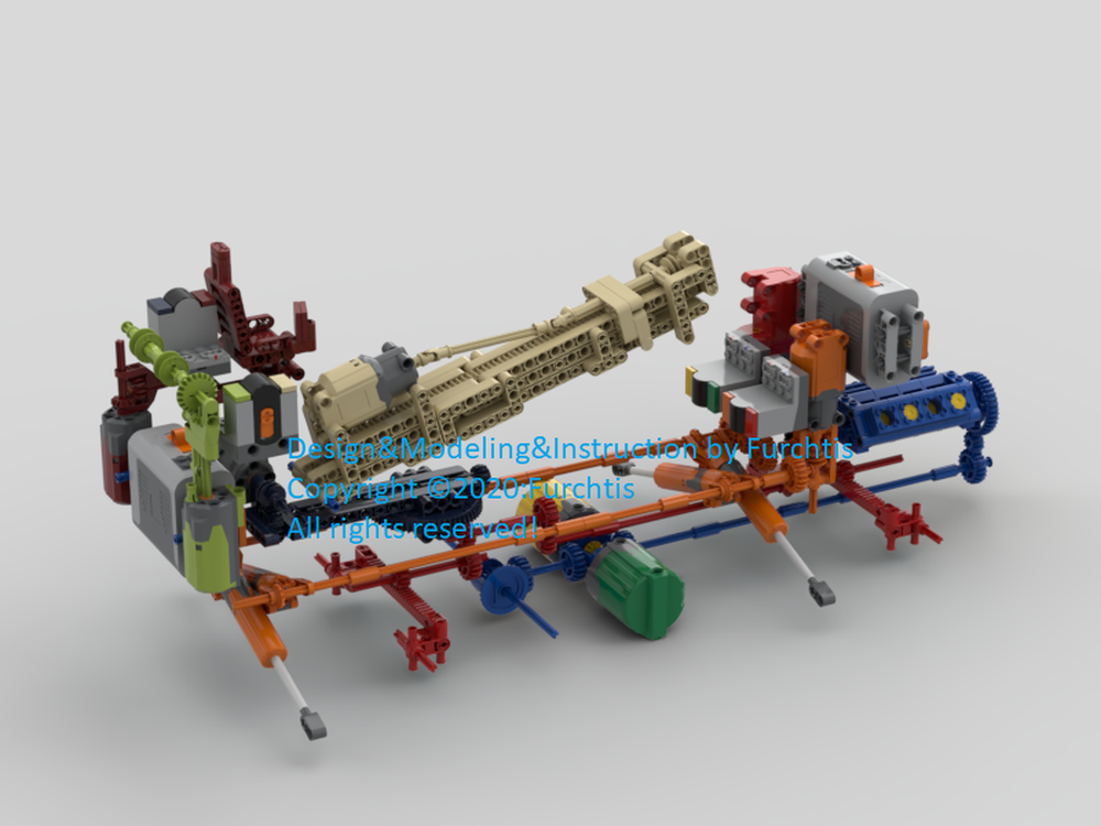 LEGO MOC Scania L fire engine with turntable ladder full RC by Furchtis ...