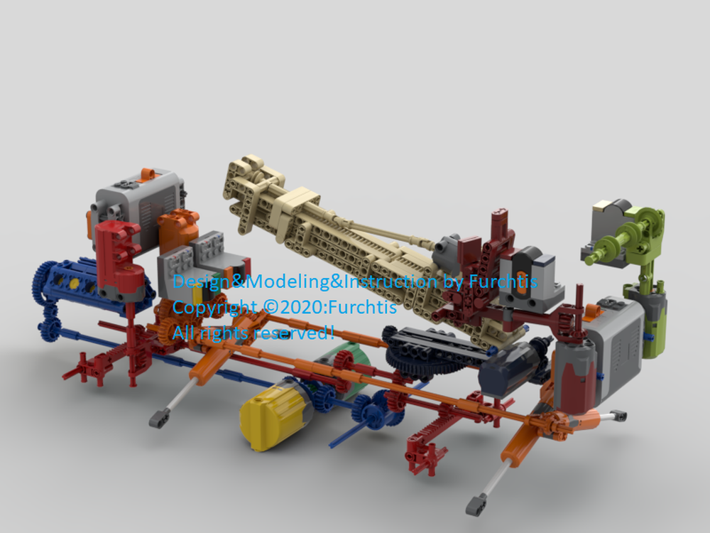 LEGO MOC Scania L fire engine with turntable ladder full RC by Furchtis ...