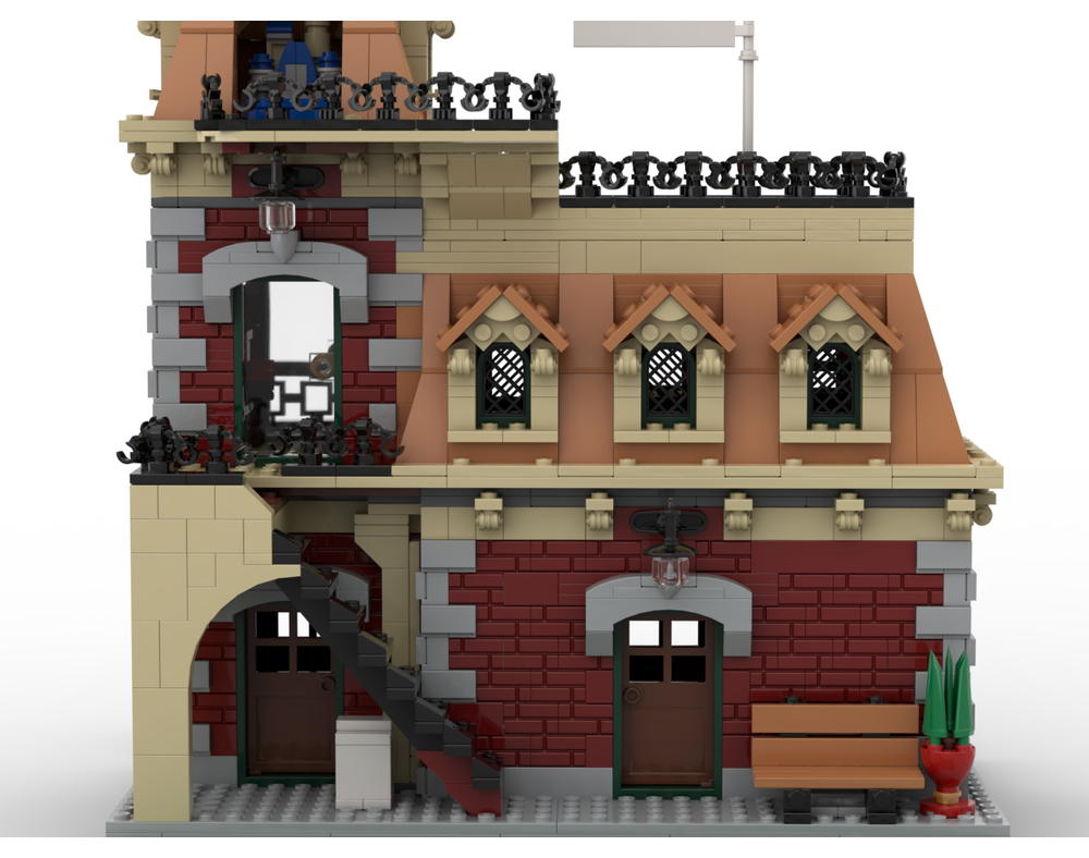 LEGO MOC Modular Train Station 71044 by Brick Artisan | Rebrickable ...