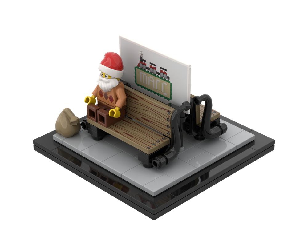 LEGO MOC Bench with Billboard at Railway Stations by MarcAndreWyss ...