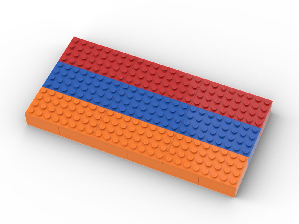 LEGO MOC Armenia national flag by RyanWongJH | Rebrickable - Build with ...