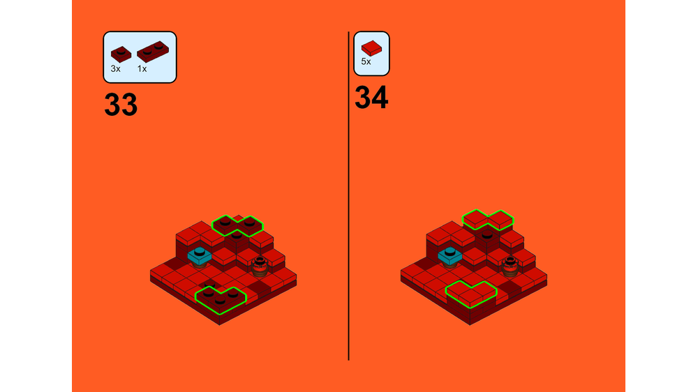 LEGO MOC Micro world #3: Nether [1.16] by Mobilox Studios | Rebrickable ...