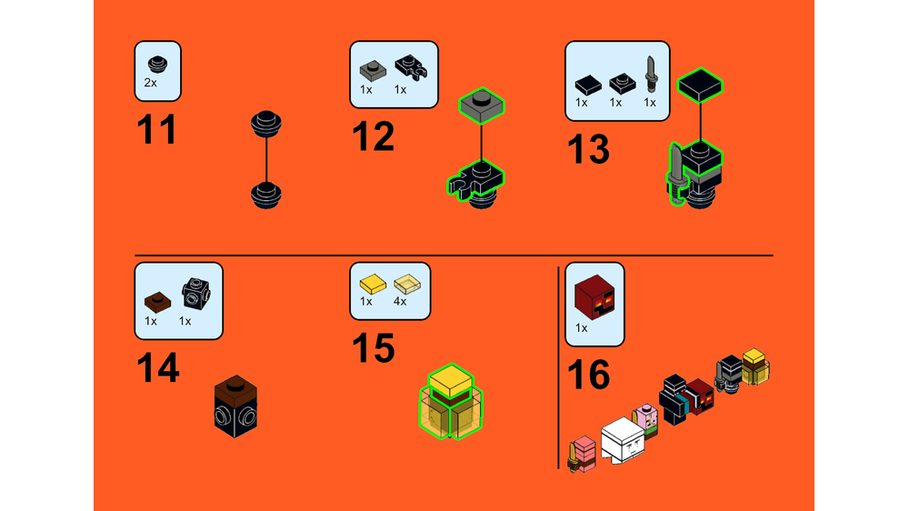 LEGO MOC Micro world #3: Nether [1.16] by Mobilox Studios | Rebrickable ...