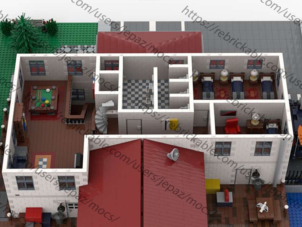 LEGO MOC Coast Guard Station by jepaz | Rebrickable - Build with LEGO