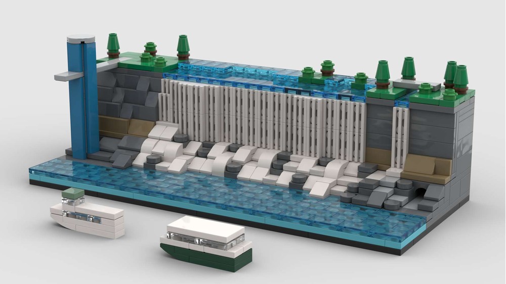 LEGO MOC Niagara Falls by GreatToBeGary | Rebrickable - Build with LEGO