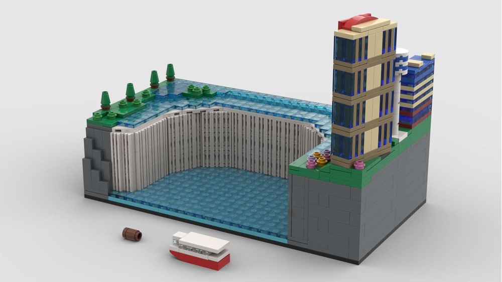 LEGO MOC Niagara Falls by GreatToBeGary | Rebrickable - Build with LEGO