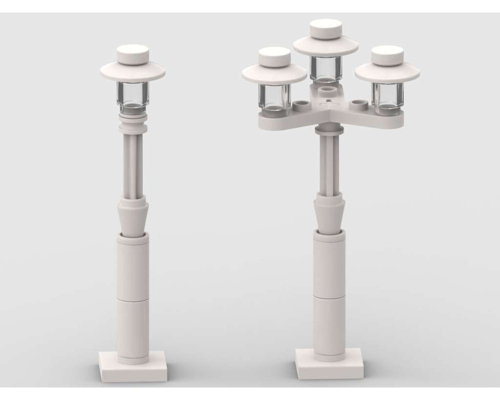 LEGO MOC Lamp Post by BrickladySandra | Rebrickable - Build with LEGO