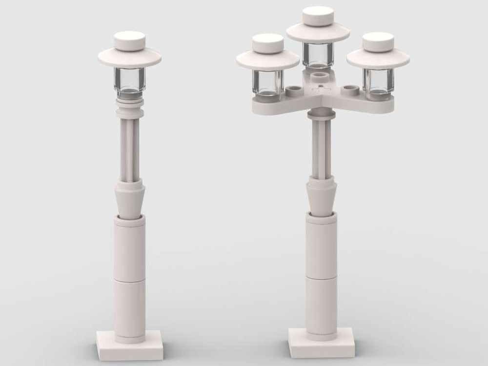 LEGO MOC Lamp Post by BrickladySandra | Rebrickable - Build with LEGO