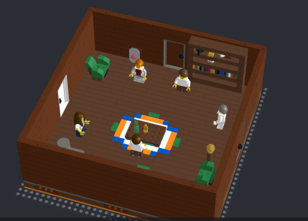 Lego Moc The Living Room By Geoglitch Rebrickable Build With Lego