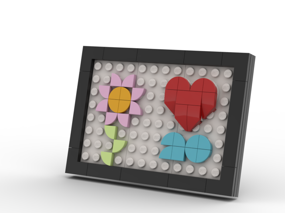 LEGO MOC Wedding anniversary picture frame by jmarshall | Rebrickable ...