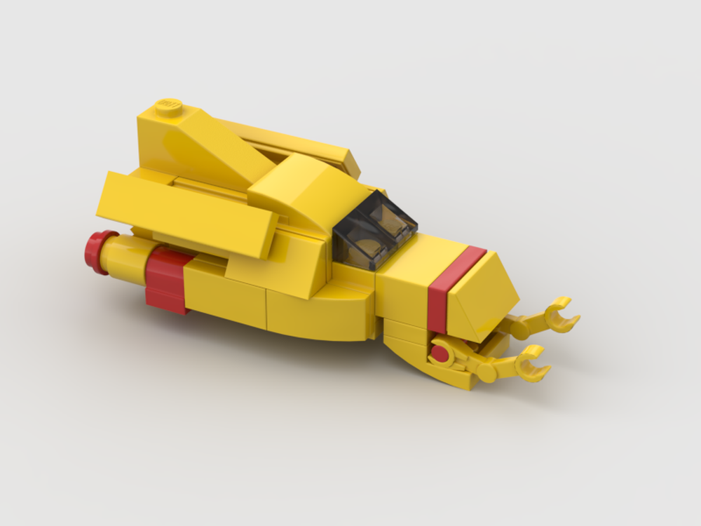 Lego Moc Micro Build Thunderbird 4 By Megadude Rebrickable Build