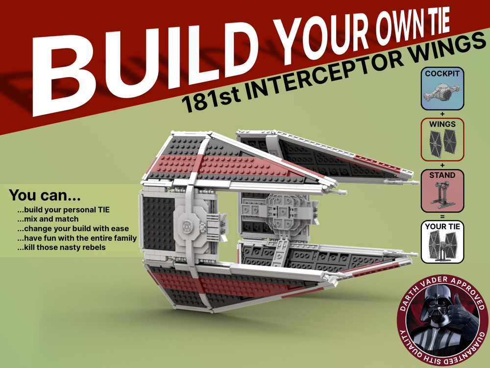 Lego Moc 181st Interceptor Wings By Thomin Rebrickable Build With Lego