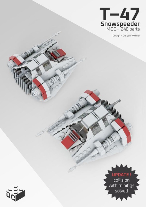LEGO MOC T-47 Snowspeeder MOC by five_dc | Rebrickable - Build with LEGO