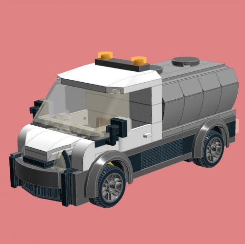 LEGO MOC milk truck by Keep On Bricking | Rebrickable - Build with LEGO