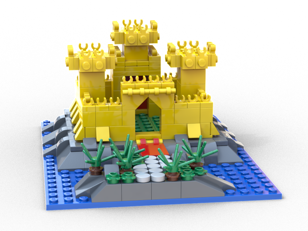 LEGO MOC Yellow castle in the water by eisi77 | Rebrickable - Build ...