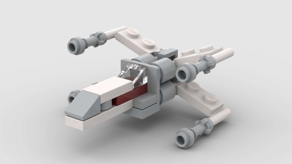 Lego Moc Micro Build X Wing By Zerofoxgiven Rebrickable Build