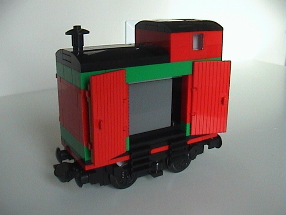 LEGO MOC Motorised RC Bagagewagon for Seasonal trains 10173 + 10254 by ...