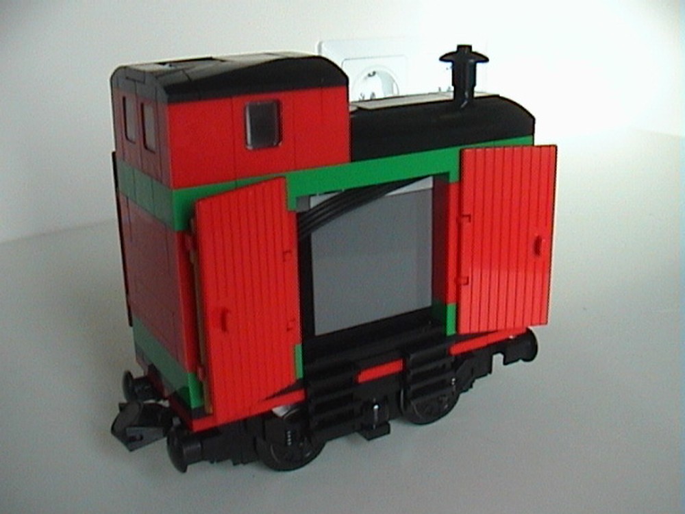 LEGO MOC Motorised RC Bagagewagon for Seasonal trains 10173 + 10254 by ...