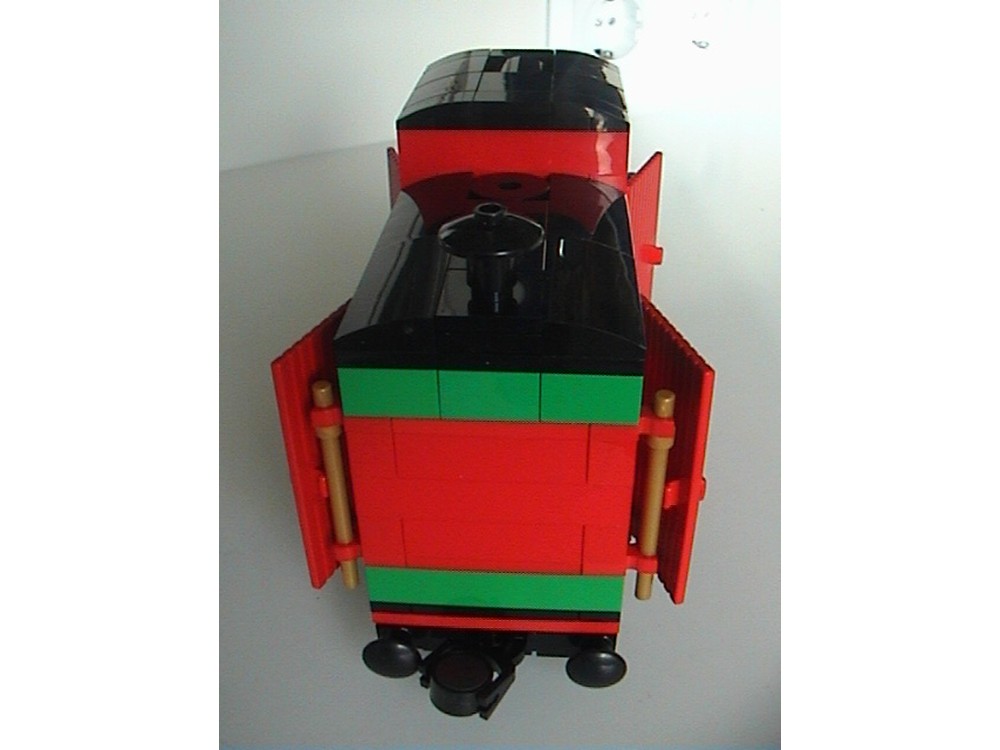 LEGO MOC Motorised RC Bagagewagon for Seasonal trains 10173 + 10254 by ...