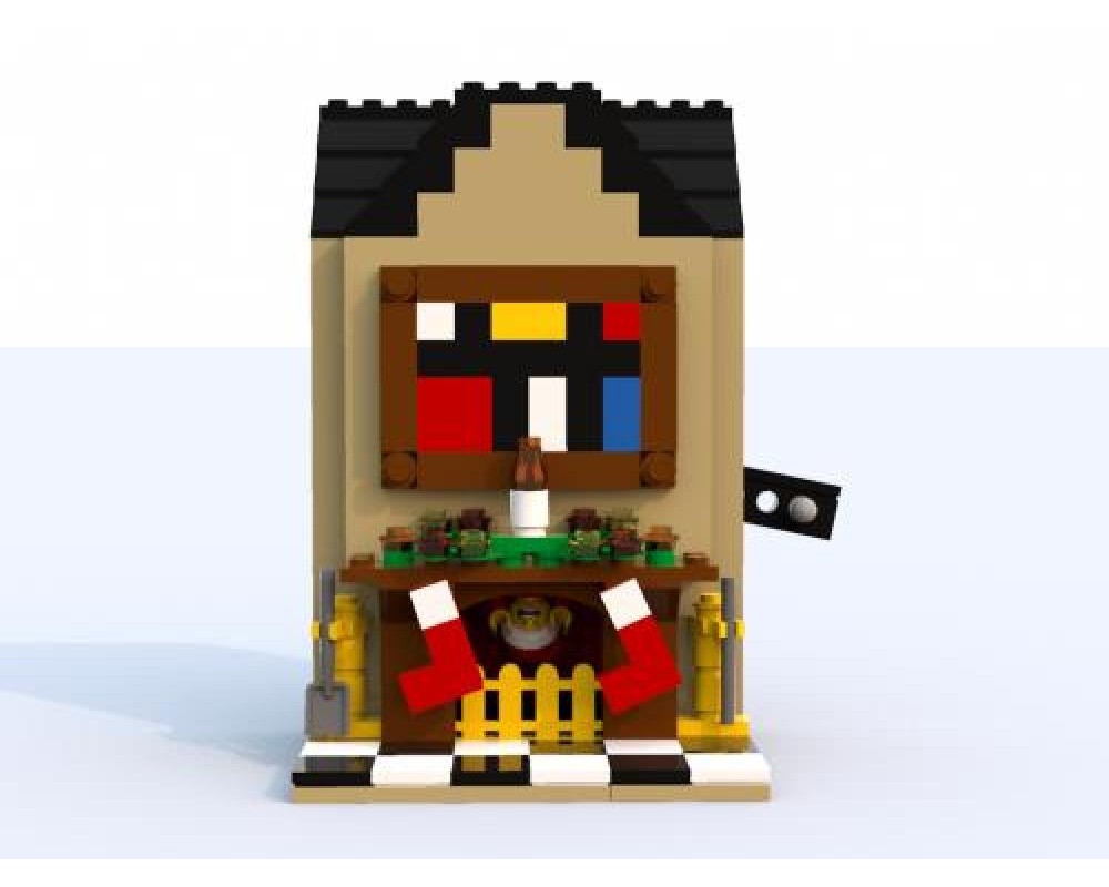LEGO MOC Christmas Fireplace by spacemunkee | Rebrickable - Build with LEGO