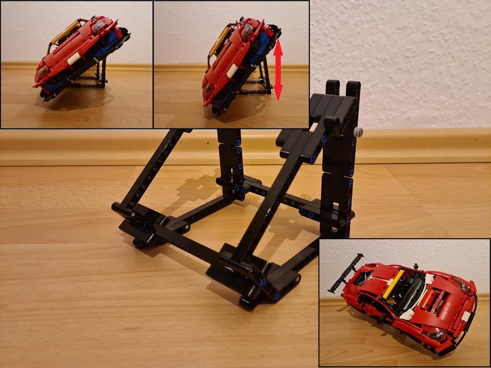 LEGO MOC Adjustable Side Vertical Stand for 42125 Ferrarie 488 GTE by ...
