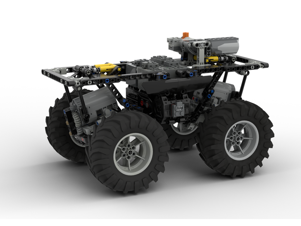 LEGO MOC Monster Truck Chassis RC by Technicalities by KK | Rebrickable ...