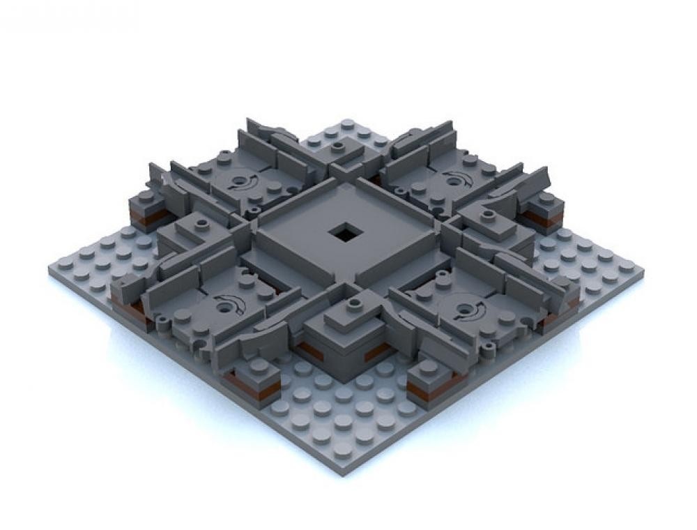 LEGO MOC 4-Way Train Crossing by Miro | Rebrickable - Build with LEGO