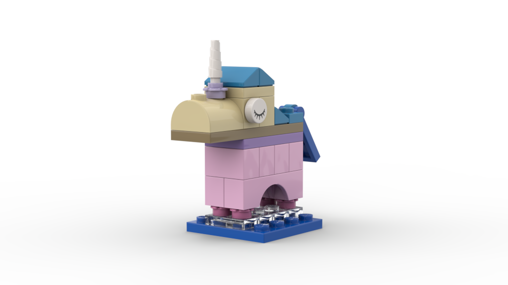 Lego Moc 11004 Pink Unicorn By Lenarex Rebrickable Build With Lego