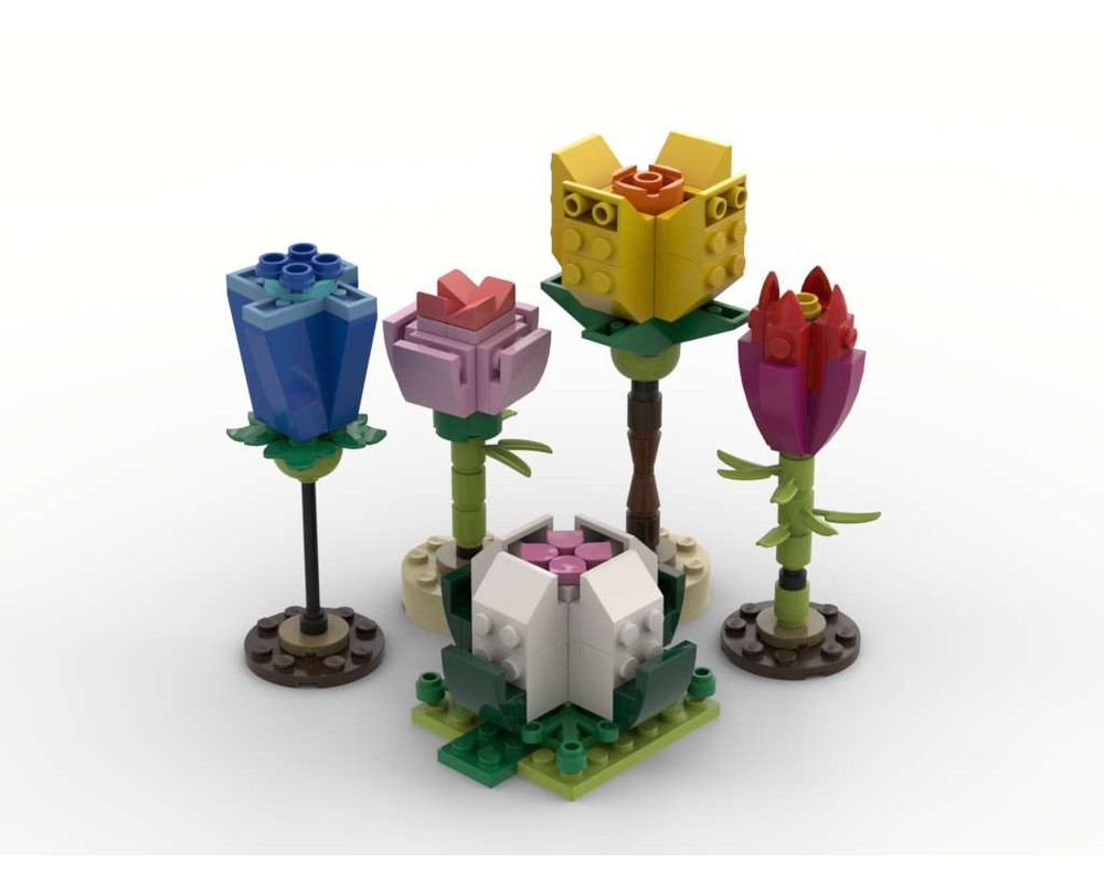 LEGO MOC 11011 Flowers By TheLuckyOne Rebrickable Build With LEGO