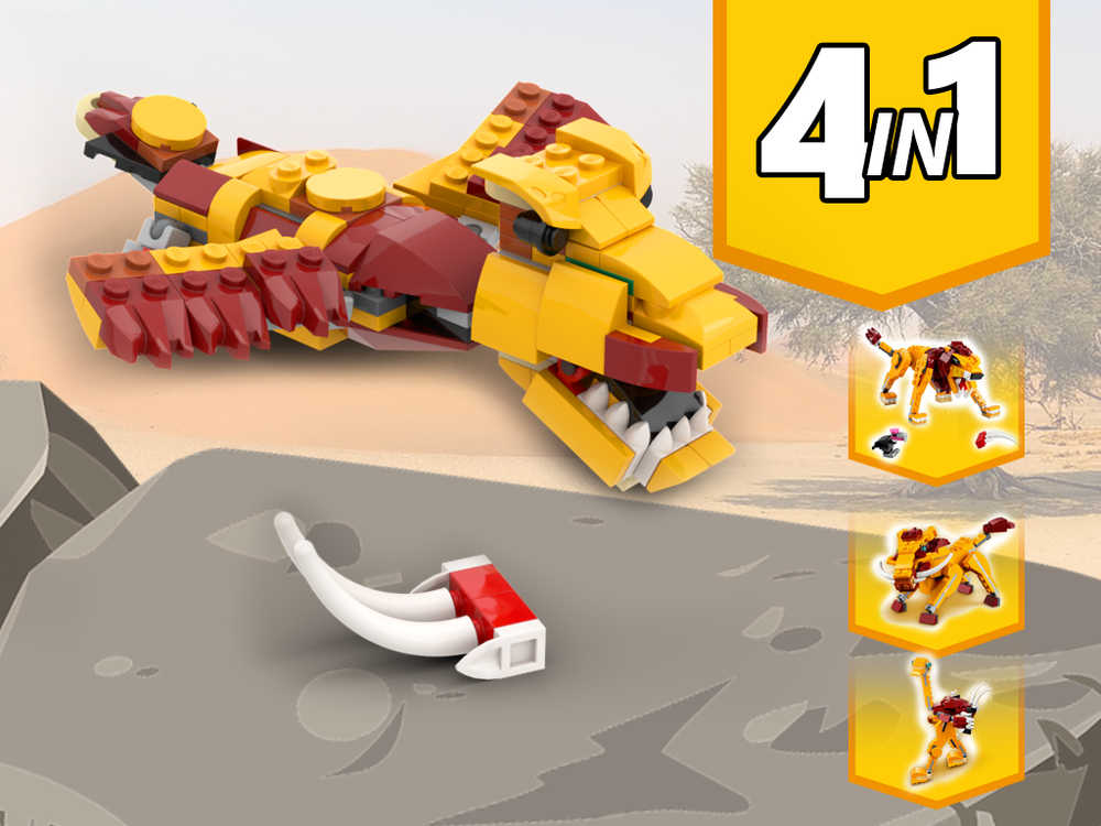 LEGO MOC 31112 Fly Dinosaur Alternative Build by gabizon | Rebrickable ...