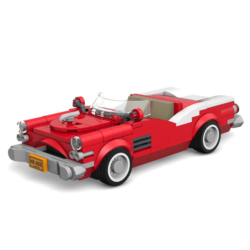 LEGO MOC Vintage Car in 8 stud wide style by klara_mocs | Rebrickable ...