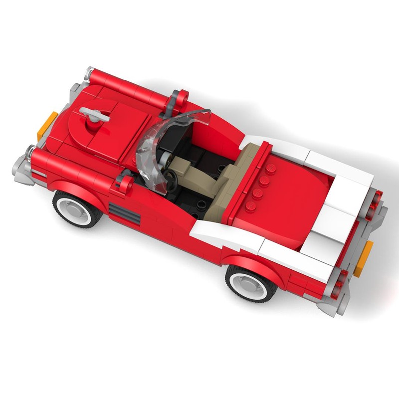 LEGO MOC Vintage Car in 8 stud wide style by klara_mocs | Rebrickable ...