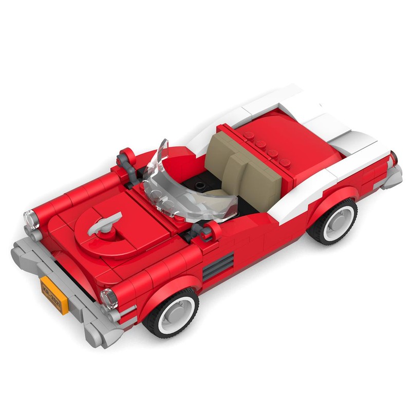 LEGO MOC Vintage Car in 8 stud wide style by klara_mocs | Rebrickable ...