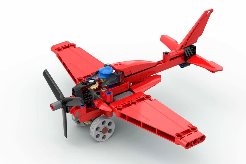 LEGO MOC Technic Plane by makushima | Rebrickable - Build with LEGO