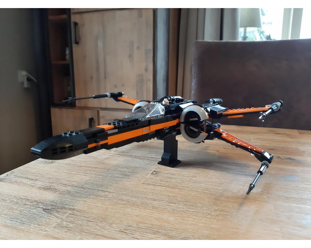LEGO MOC 75102 Poe Dameron's x wing T70 Accurate s-foils mod by SFH ...