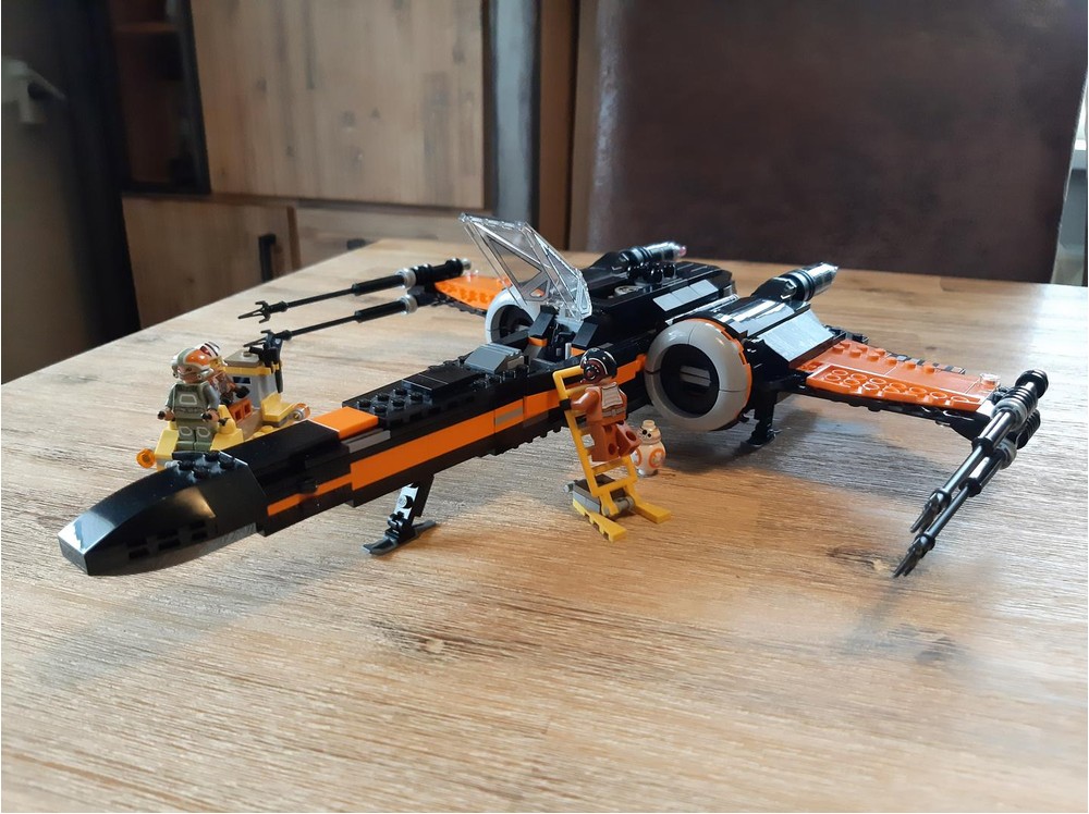 LEGO MOC 75102 Poe Dameron's x wing T70 Accurate s-foils mod by SFH ...
