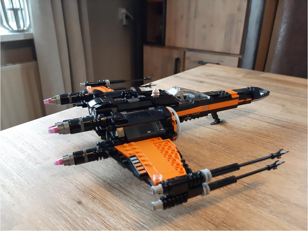 LEGO MOC 75102 Poe Dameron's x wing T70 Accurate s-foils mod by SFH ...