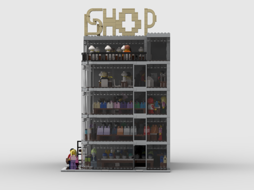 LEGO MOC Shopping center by moc.tigger | Rebrickable - Build with LEGO