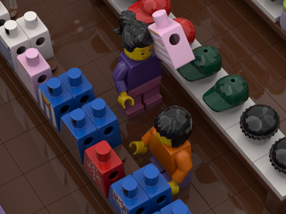 LEGO MOC Shopping center by moc.tigger | Rebrickable - Build with LEGO